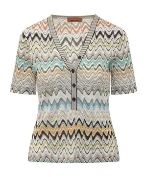 Missoni Zigzag Knit Short-sleeve Top