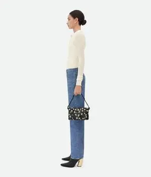 Bottega Veneta Intreccio Daisy Print Woven Shoulder Bag