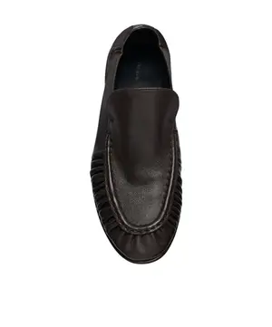 THE ROW Moccasin Casual - Lacquer Brown