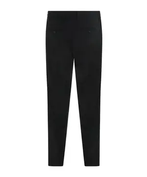 Canali Drawstring Waist Pants With Button Detailed Back Pocket