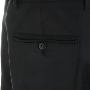 Canali Drawstring Waist Pants With Button Detailed Back Pocket