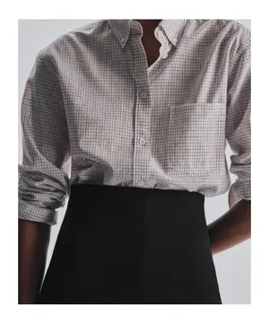 THE ROW Dalan Checked Cotton Button-up Shirt