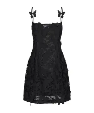 Blumarine Macramé Lace Mini Dress