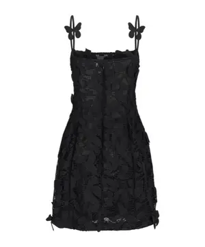 Blumarine Macramé Lace Mini Dress