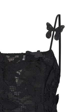Blumarine Macramé Lace Mini Dress