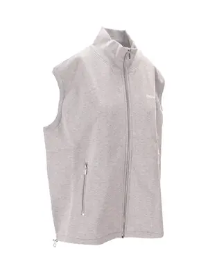 Miu Miu Zip-up Drawstring Gilet - Gray