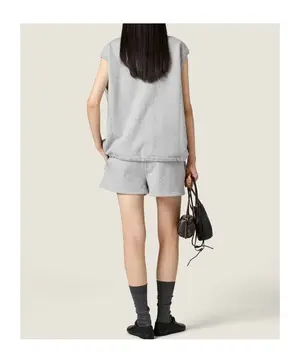 Miu Miu Zip-up Drawstring Gilet