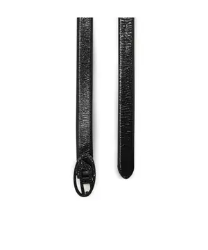 DIESEL® Oval D Logo Buckle Belt