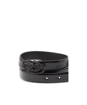 DIESEL® Oval D Logo Buckle Belt