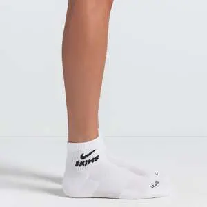 SKIMS Quarter Crew Socks 3 Pack - Snow