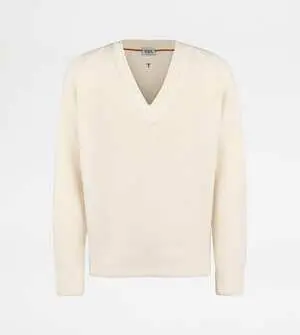 TOD'S Pullover In Cotton - White