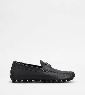 TOD'S Timeless Gommino Bubble Loafers In Leather - Black