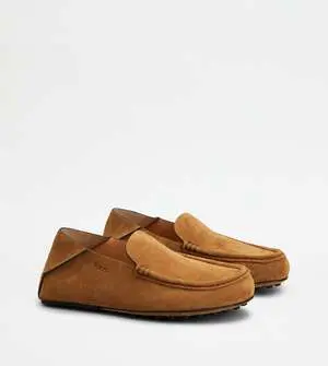 TOD'S Suede Slipper Loafers