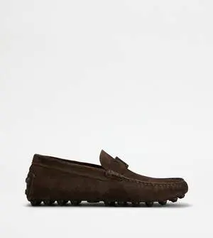 TOD'S Timeless Suede Gommino Bubble Loafers