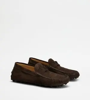 TOD'S Timeless Suede Gommino Bubble Loafers