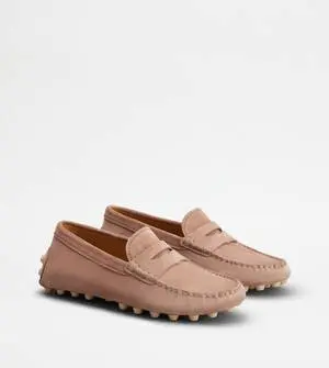 TOD'S Gommino Bubble Loafers In Suede