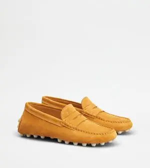 TOD'S Gommino Bubble Loafers In Suede