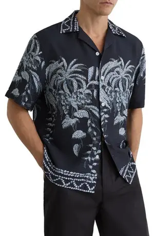 REISS Camino Short Sleeve Button-up Shirt