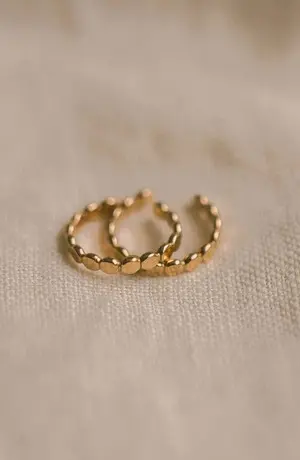 MADE BY MARY Poppy Ear Cuff Single - Silver