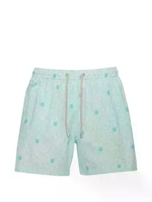 MC2 SAINT BARTH Floral Print Swim Shorts - Blue