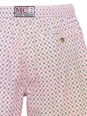 MC2 SAINT BARTH Swim Shorts With Geometric Print