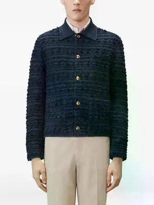Thom Browne 4-bar Tweed Utility Shirt Jacket