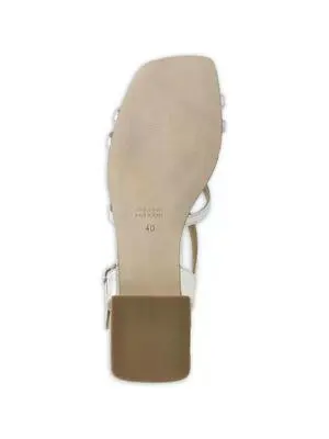 JULIE DEE Metallic-effect Strappy Sandals