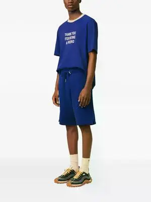 AMI Paris Cotton Embossed Shorts