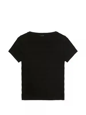 JUUN.J Ribbed Boat-neck T-shirt