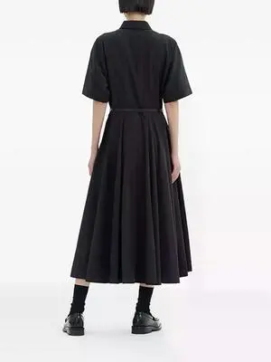 JUUN.J Belted Pleated Shirt Dress