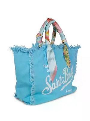 MC2 SAINT BARTH Canvas Vanity Tote Bag - Blue