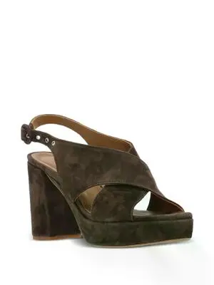 JULIE DEE Suede Heeled Sandals