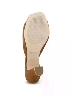 JULIE DEE Suede Block-heel Sandals