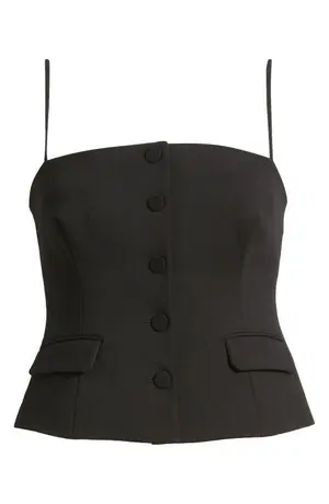 Rag & Bone Irina Square Neck Button-up Top