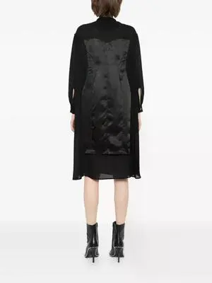 Undercover Satin-panelled Layered Dress