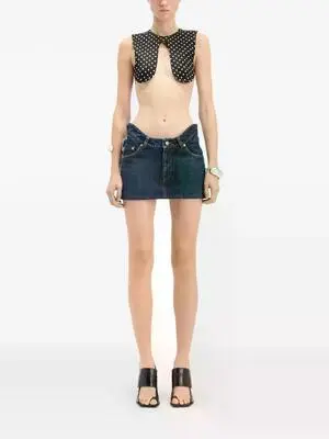 JEAN PAUL GAULTIER Polka Dot Asymmetrical Top