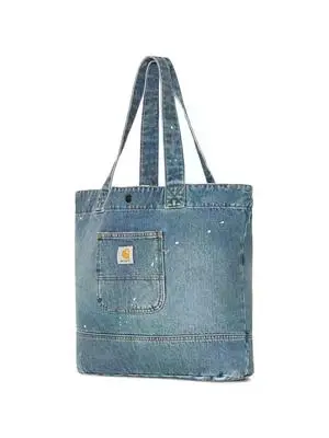 Carhartt Work In Progress Logo-label Denim Tote Bag