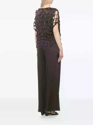 Antonelli Firenze Sequin-embellished Crochet-knit Sweater