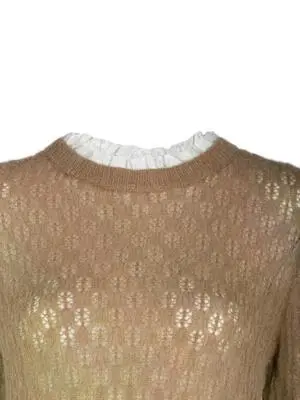 Sea Contrast-back Sweater
