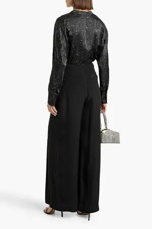 Vince Printed Satin Blouse
