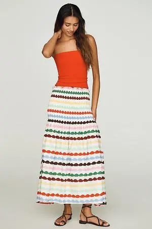 SIXXTA 100% Cotton Shirred Skirt