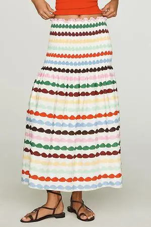 SIXXTA 100% Cotton Shirred Skirt