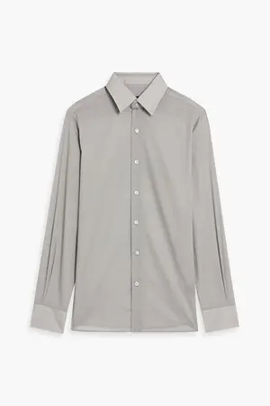 TOM FORD Polkadot Cotton Shirt - Gray
