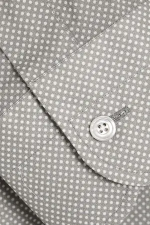 TOM FORD Polkadot Cotton Shirt - Gray