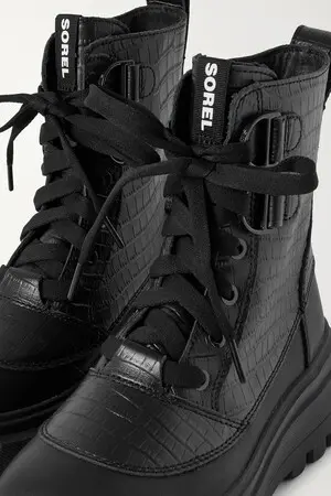 Sorel Caribou Leather Ankle Boots