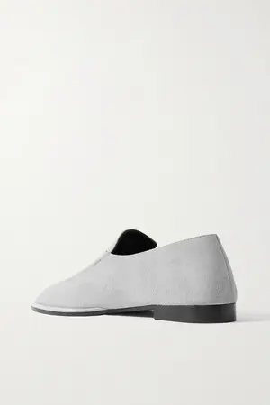NEOUS Polaris Suede Loafers With Leather Trim - Gray
