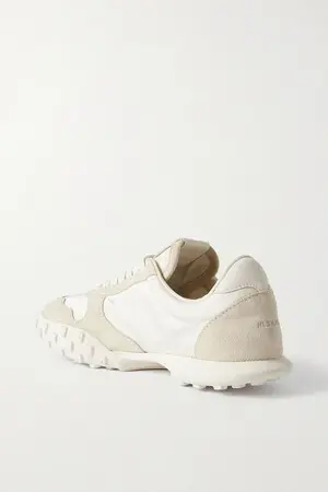 JIL SANDER Moon Suede And Shell Sneakers - Ivory