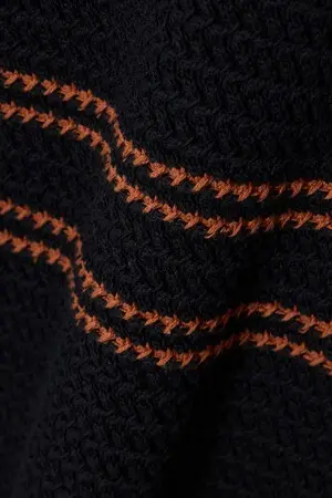 RE/DONE Striped Crocheted Cotton Mini Dress