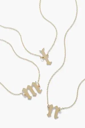 THE M JEWELERS 10 Karat Single Letter Choker - Gold