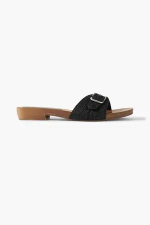 Gabriela Hearst Clover Buckled Jute Slides